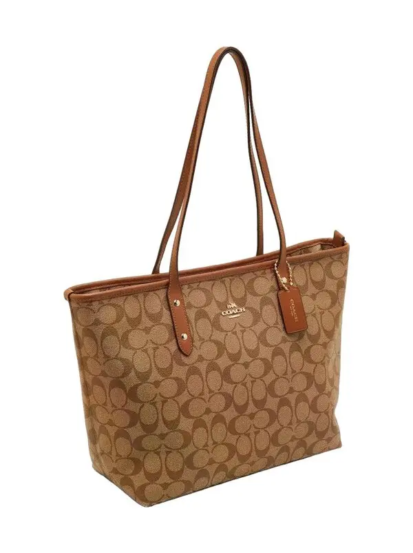 COACH VINTAGE City Leather Tote Bag - Neutrals