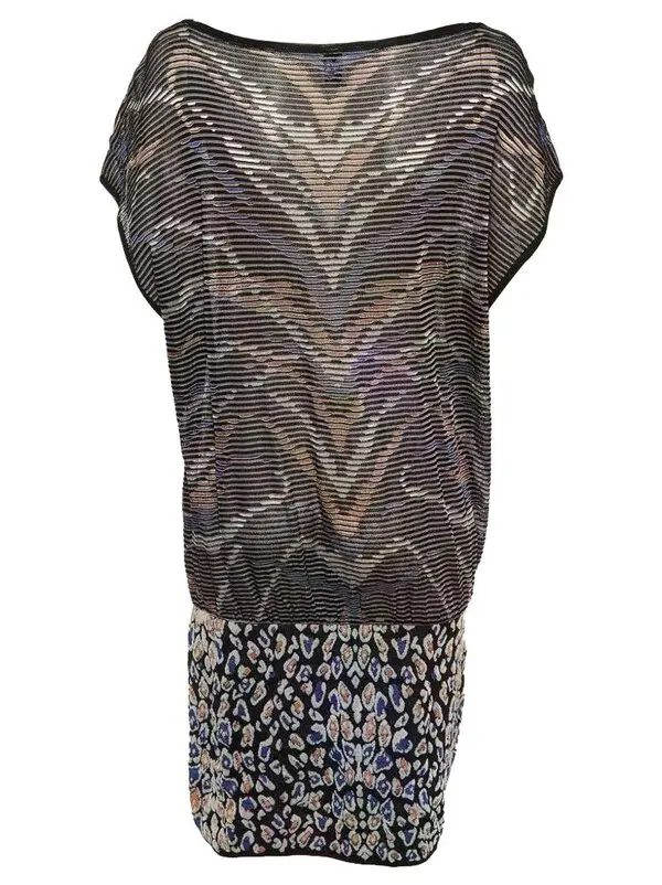 Missoni Animal-print Knit Midi Dress - Black