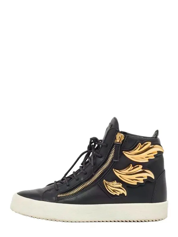 GIUSEPPE ZANOTTI Double Zipped Sneakers - Black
