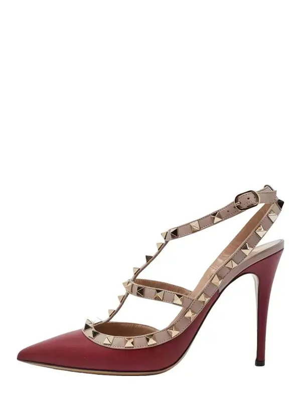 Valentino Garavani Rockstud Pointed-toe Pumps - Red