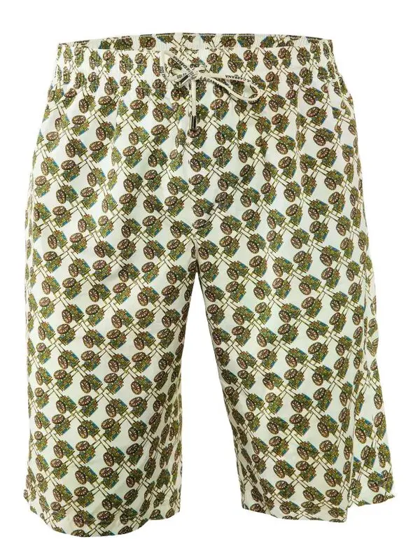 Dolce & Gabbana Printed Swim Shorts - Neutrals