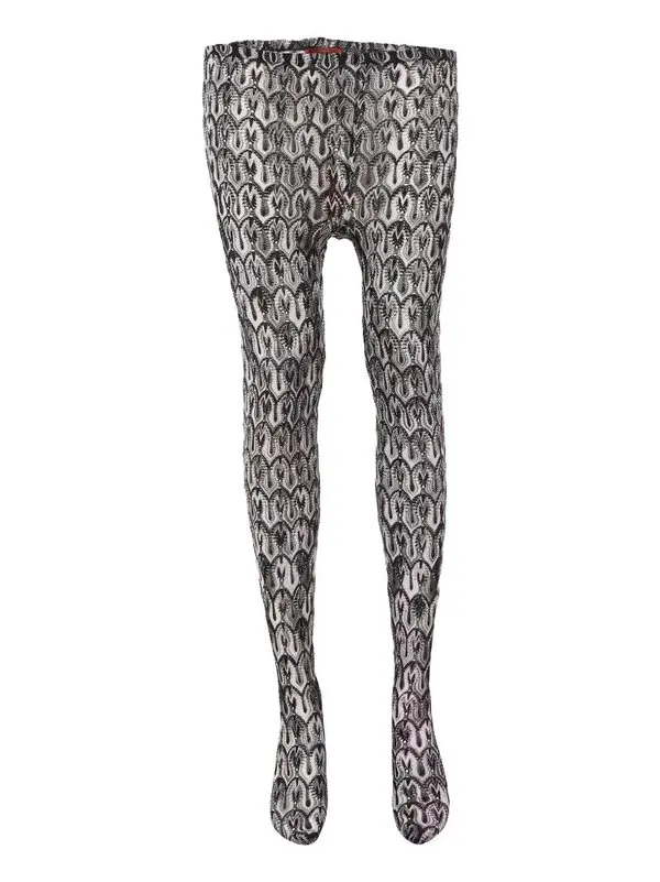 Missoni Patterned Lurex-knit Stockings - Black