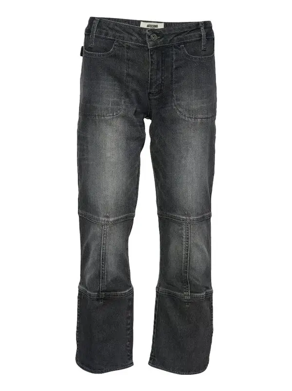 Moschino Butterfly Detail Jeans - Grey