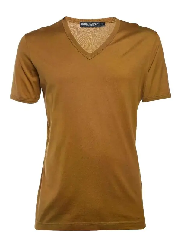 Dolce & Gabbana V-neck T-shirt - Brown