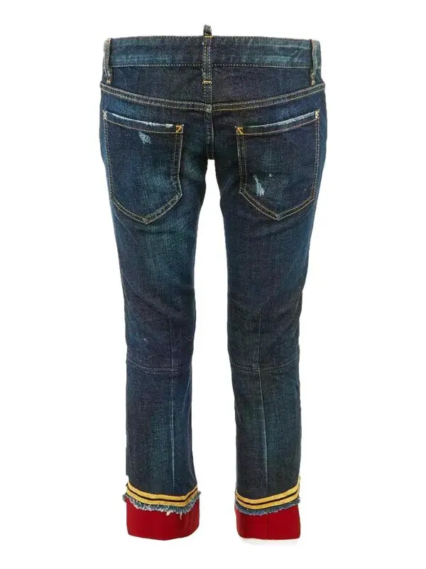 Dsquared2 Distressed Panelled Jeans - Blue