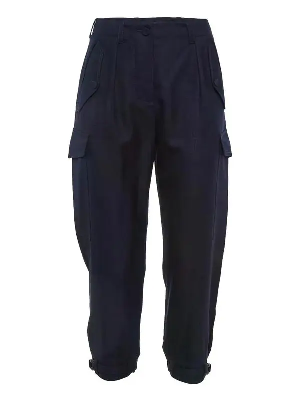 Stella McCartney Belted Cargo Pants - Blue