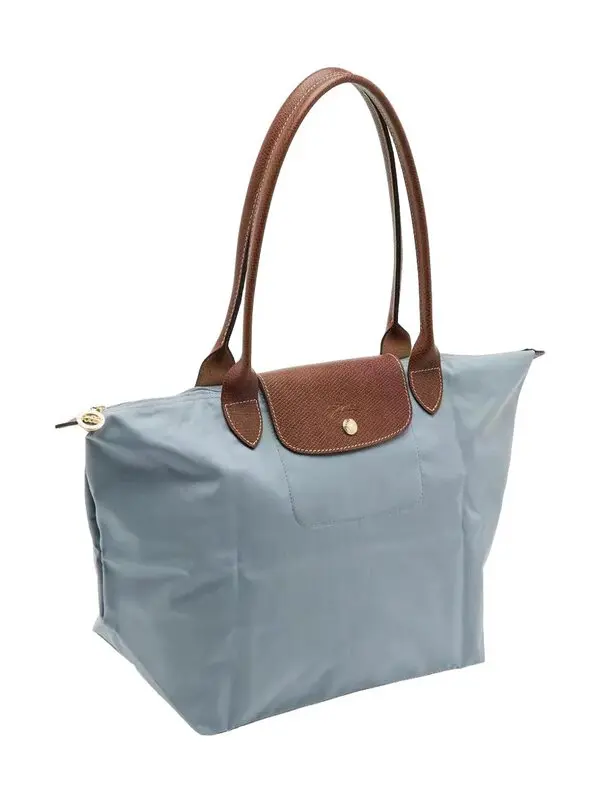Longchamp Le Pliage Leather-trim Tote Bag - Blue