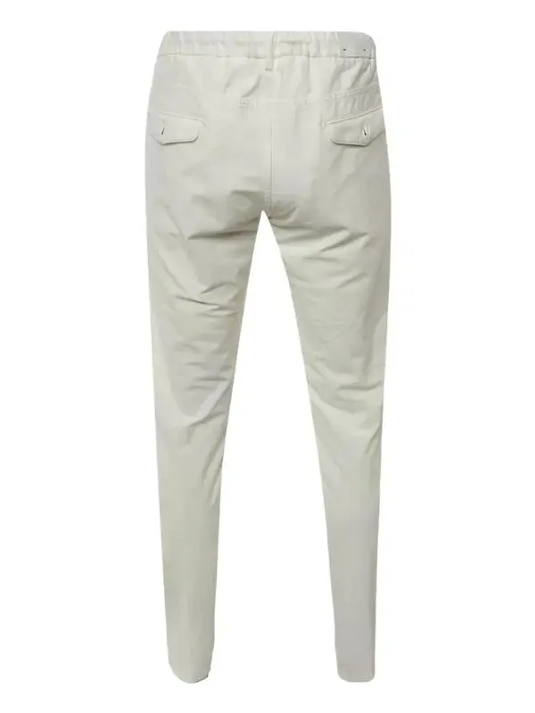 Eleventy Slim Fit Drawstring Waist Trousers - Neutrals