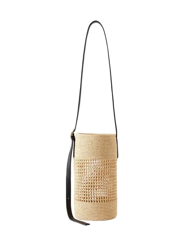 Khaite Billie Small Raffia Bucket Bag - Multi