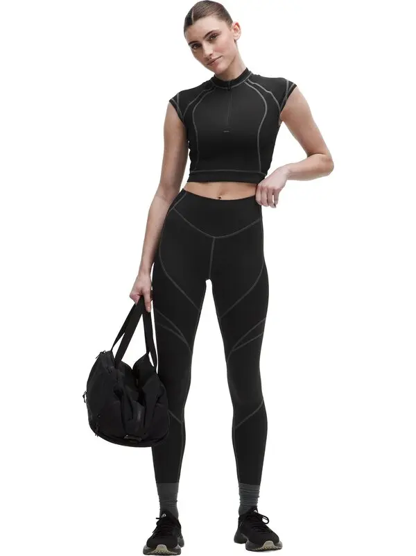 Lululemon Everlux Panelled High-rise Tight 25" Performance Leggings - Black