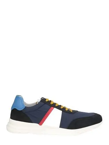 BALDININI Textile Fibers And Leather Low-top Sneakers - Navy
