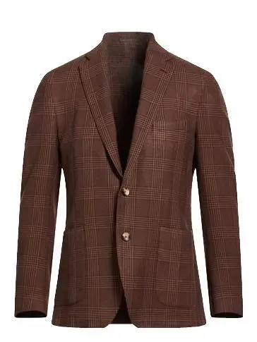 LARDINI Blazer Size Wool, Silk - Brown