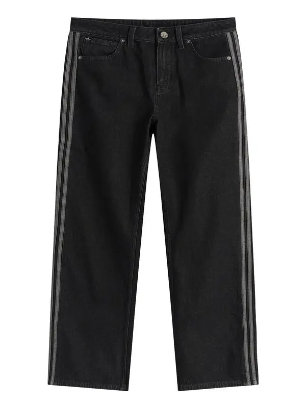 Adidas Firebird Denim Trackpants - True Black Denim