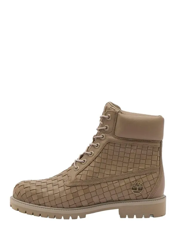Timberland 6-inch Woven Lace Boots - Olive Full Grain