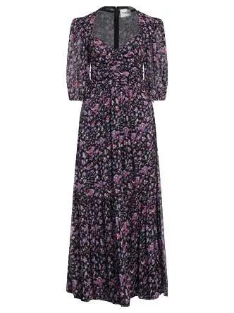 MARANT ETOILE Maxi Dress In Floral Print - Purple