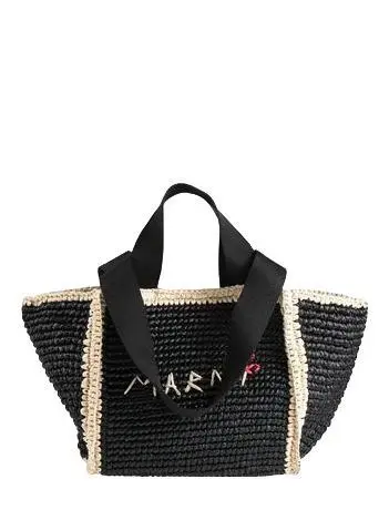 Marni Shopper Bag With Logo - Black
