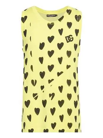 Dolce & Gabbana Tank Top Size Cotton - Yellow