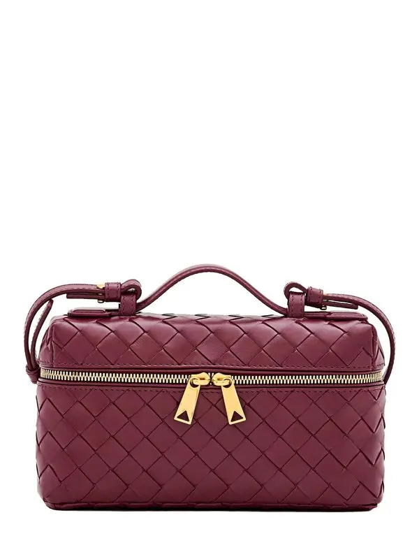 Bottega Veneta Intrecciato Vanity Case - Rosso