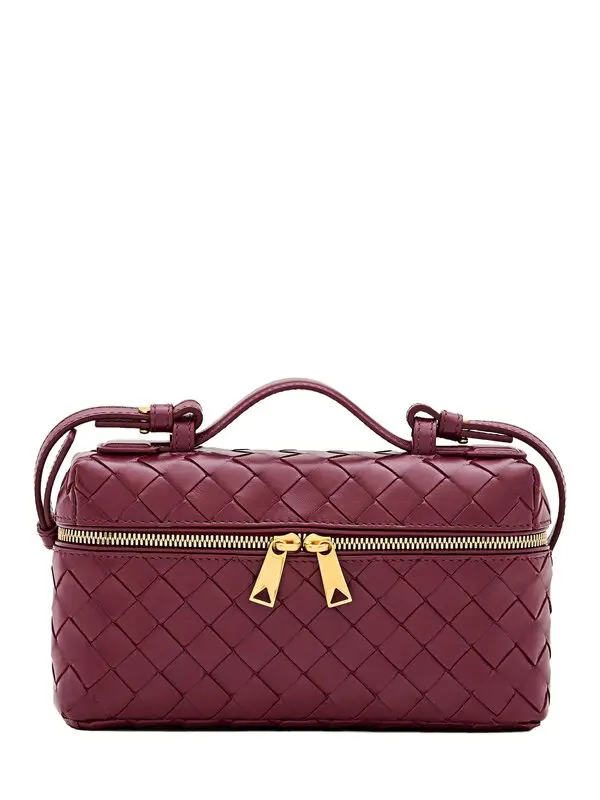 Bottega Veneta Intrecciato Vanity Case - Rosso