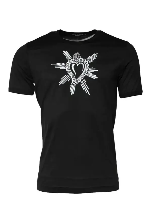Dolce & Gabbana Heart-motif T-shirt - Black
