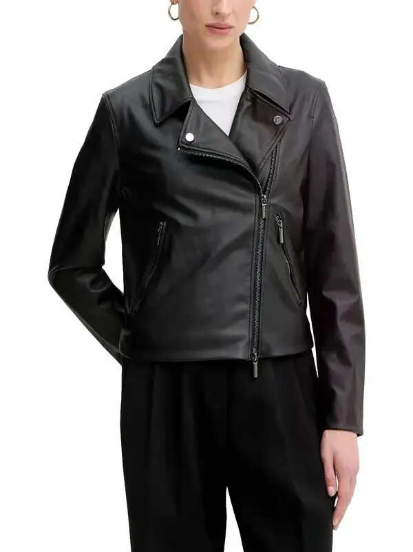 Armani Exchange Asymmetrical Zip Jacket - Black