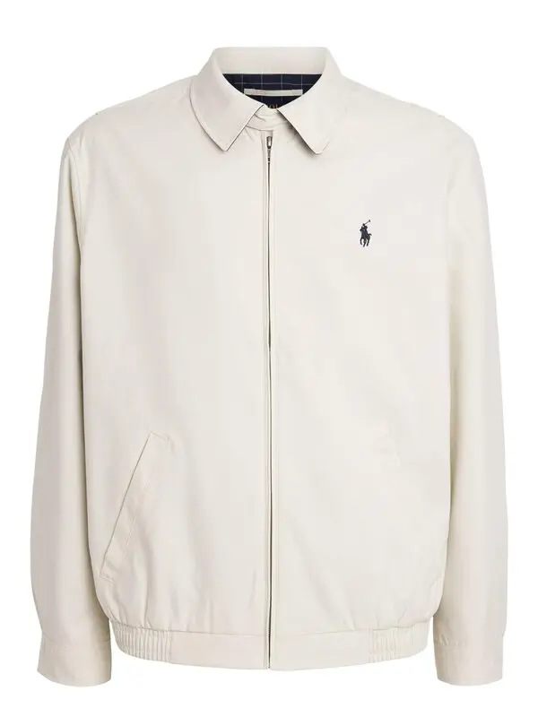 Polo Ralph Lauren Zip Up Jacket With Embroidered Pony - Blue