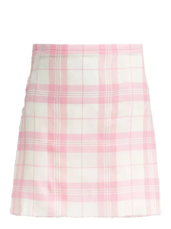 VIVIENNE WESTWOOD Pleated Tartan Mini Skirt - Pink