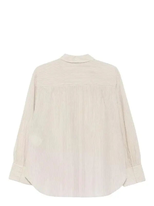 Marc O'polo Beige Pinstripe Shirt - Neutrals