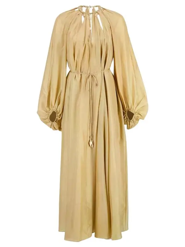 Zimmermann Mahon Cut-out Maxi Dress - Neutrals