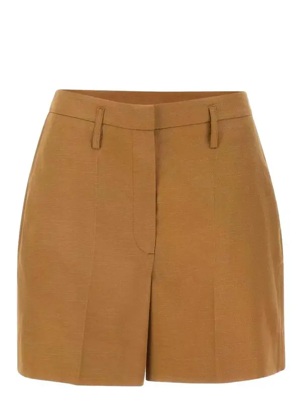 HERSKIND Villy Pressed-pleat Shorts - Brown
