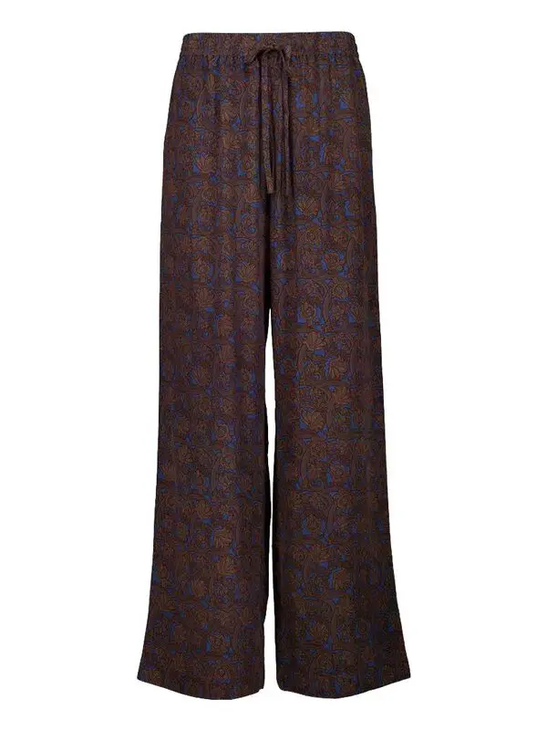 Matteau Paisley Print Drawstring Trousers - Brown
