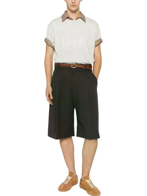 Kenzo Logo-embroidered T-shirt - Grey