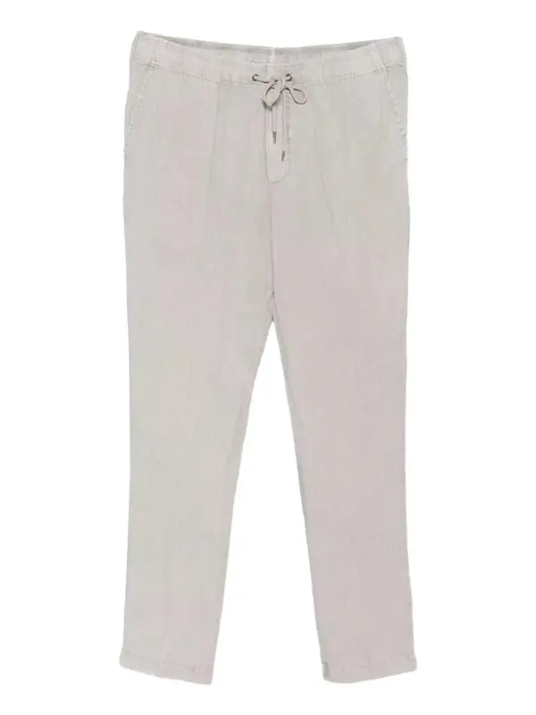 JAMES PERSE Linen Drawstring Trousers - Grey