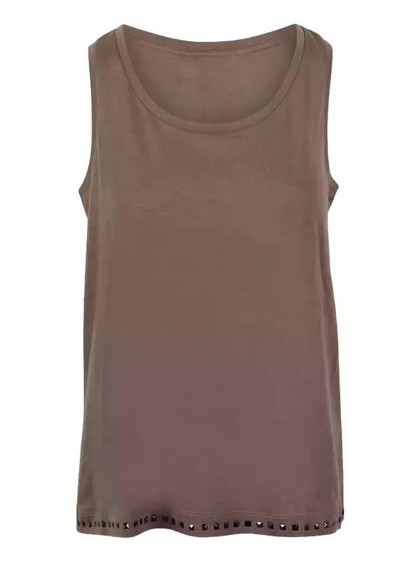 Max Mara Stud-embellished Tank Top - Brown