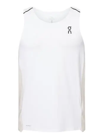 On Performance Stretch-woven Tank Top - White/silver