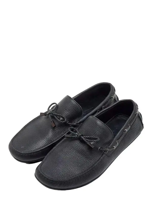 Ermenegildo Zegna Bow Detailing Loafers - Black