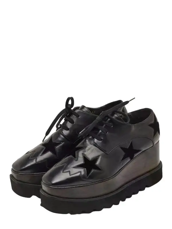 Stella McCartney Elyse Star Platform Sneakers - Black