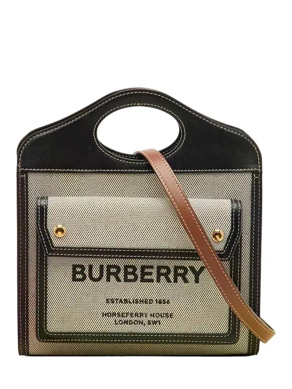 Burberry Mini Pocket Tote Bag - Neutrals