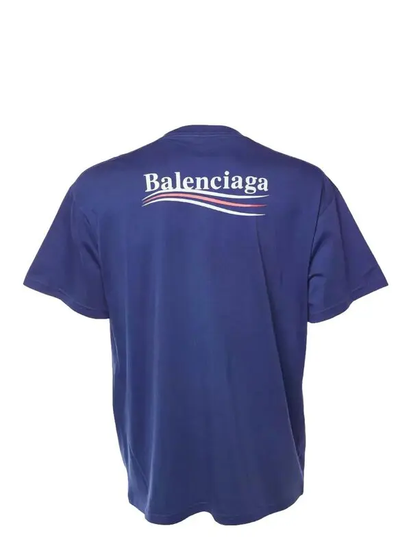 Balenciaga Political Logo T-shirt - Blue