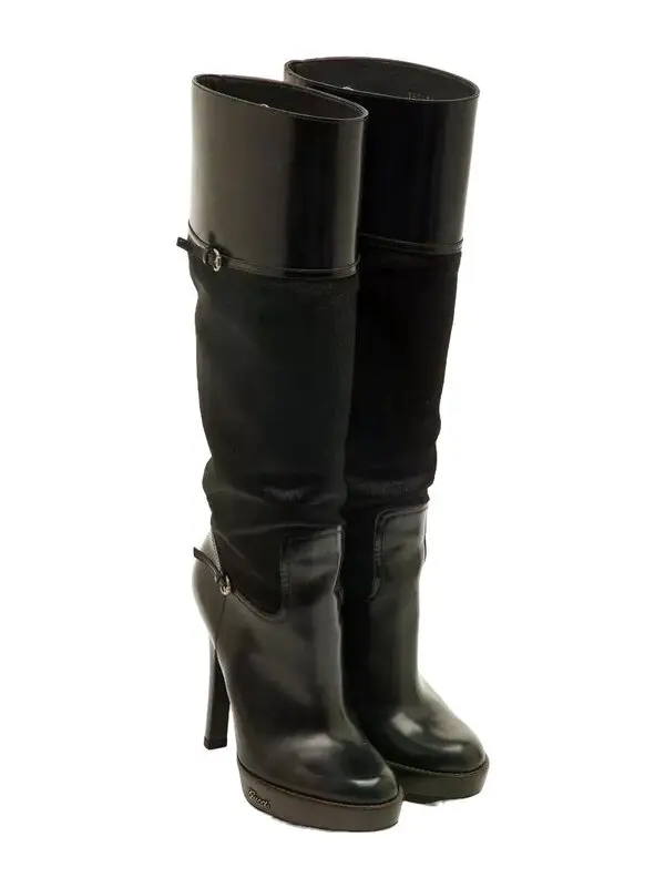 Gucci Knee-length Platform Boots - Black