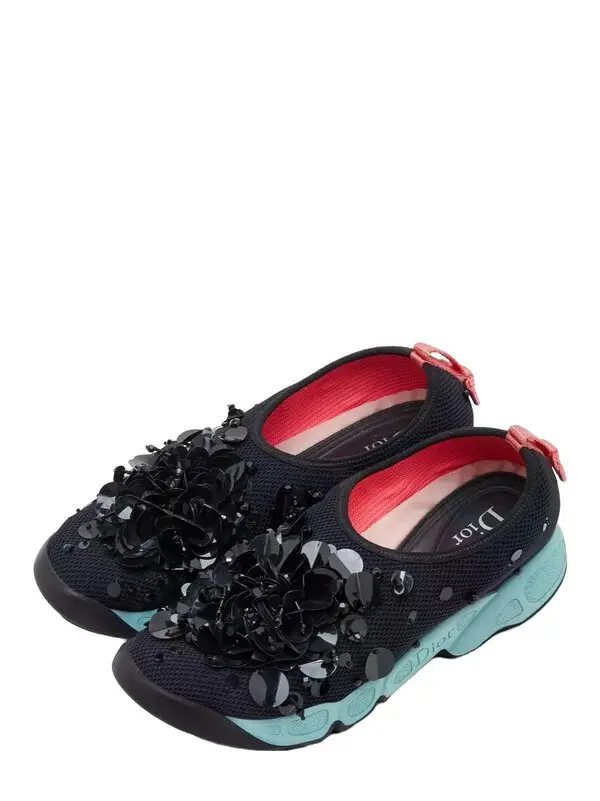 Dior Embellished Slip-on Sneakers - Black