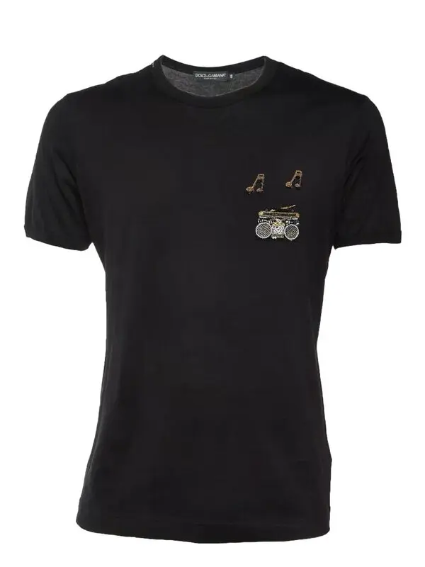 Dolce & Gabbana Music-patch T-shirt - Black