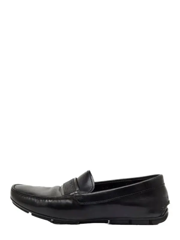 Prada Leather Loafers - Black