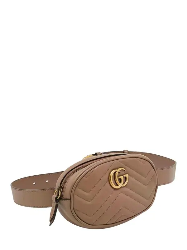 Gucci Mini Gg Marmont Belt Bag - Neutrals