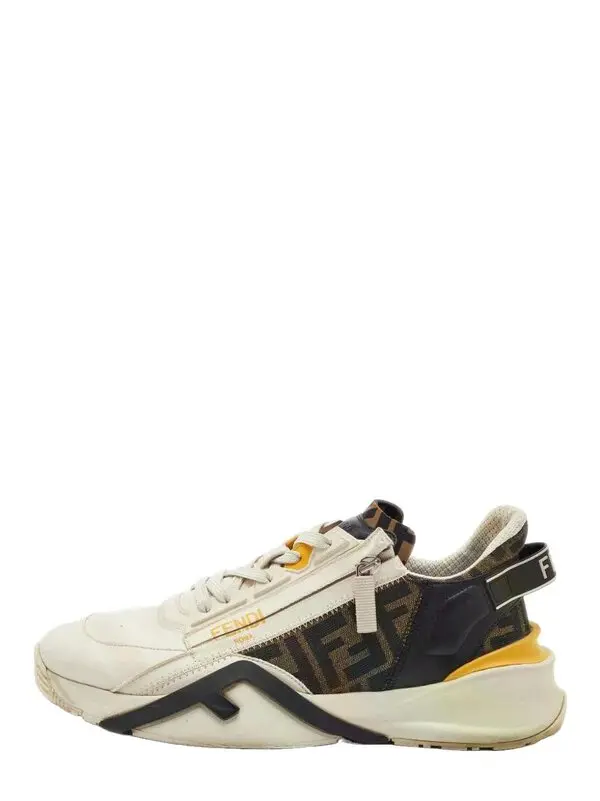 Fendi Flow Zucca Canvas Low-top Sneakers - Neutrals