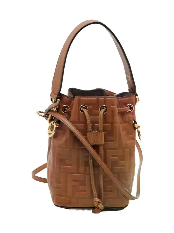 Fendi Mini Mon Tresor Zucca Bucket Bag - Brown