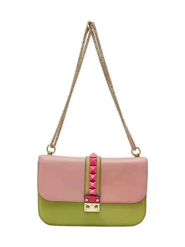 Valentino Garavani Medium Glam Lock Shoulder Bag - Pink