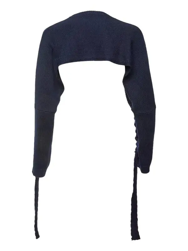 Loewe Braided Cropped Sweater - Blue