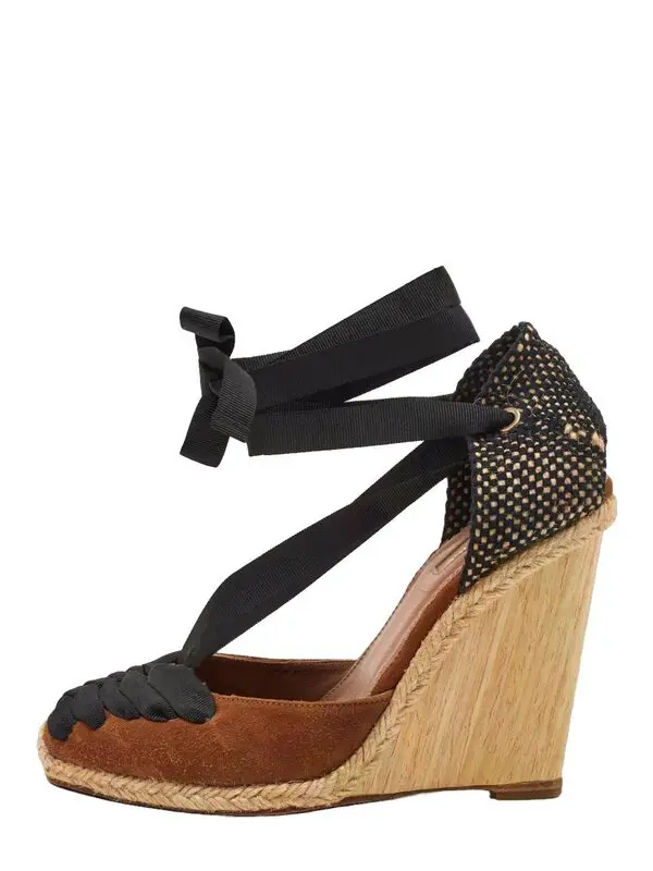 AQUAZZURA Malibu Wedge Espadrilles - Brown