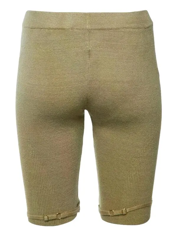 Jacquemus Sierra Rib Knit Shorts - Green
